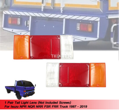 Pair Tail Light Lens For Isuzu NPR NQR NRR FSR FRR Truck 1987 - 2019 | eBay