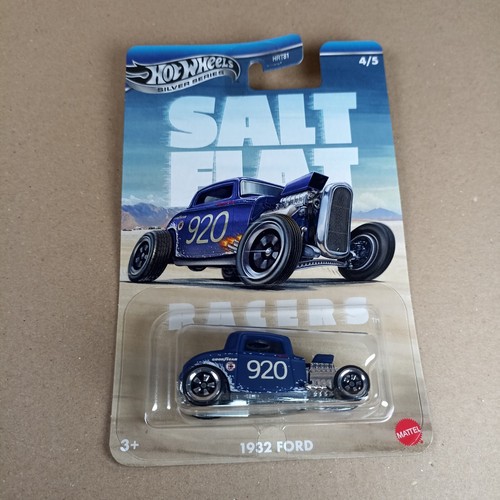 Hot Wheels Salt Flat Racers Set Of 2 '41 Willys '32 Ford Silver Series ...
