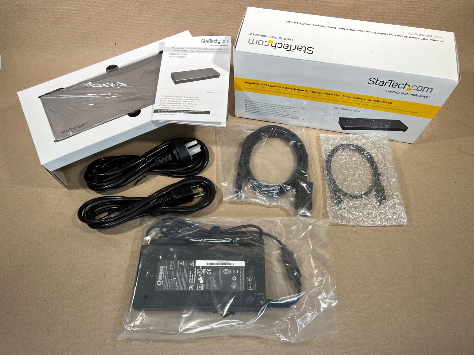 NEW StarTech TB3DOCK2DPPD Thunderbolt 3 Dual-4K* Dock Station | eBay