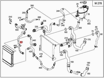Genuine MERCEDES A207 C207 C218 S212 W212 X218 Coolant line 2782003451 ...