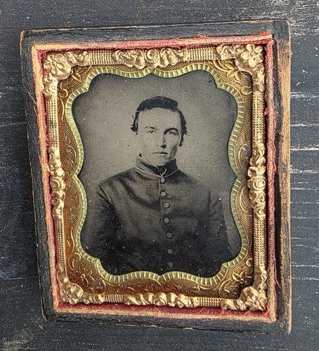 Original Antique 1860s - CIVIL WAR SOLDIER CASED TINTYPE - Confederate ...