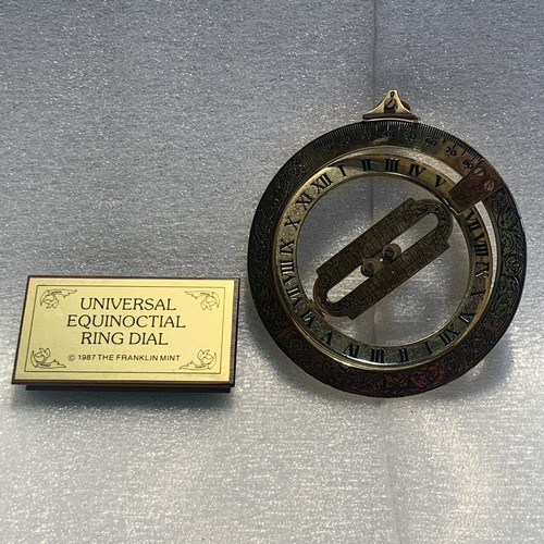 Vintage 1987 The Franklin Mint Universal Equinoctial Ring Dial | eBay