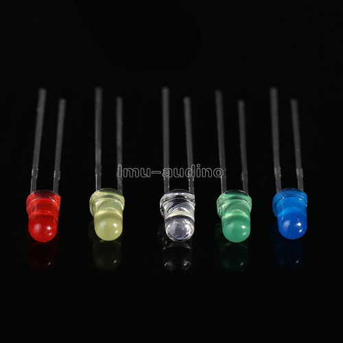 150pcs 3mm 5mm LED Light White Red Green Yellow Assorted Emitting Diode ...
