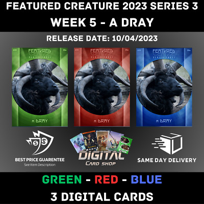 Topps Star Wars Card Trader 2023 S3 Featured Creature A Dray Green Red ...