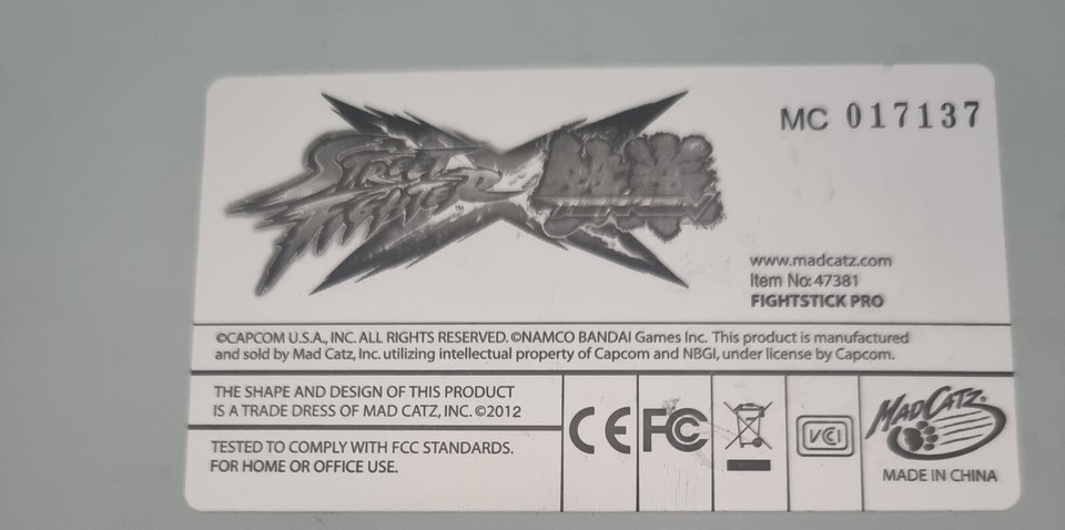 Street Fighter x Tekken Fight Stick Pro Xbox 360 Collector's Edition ...