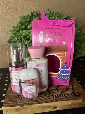 Bath and Body Works mini gift set Sweet Pea Body Lotion Mist And Hand ...