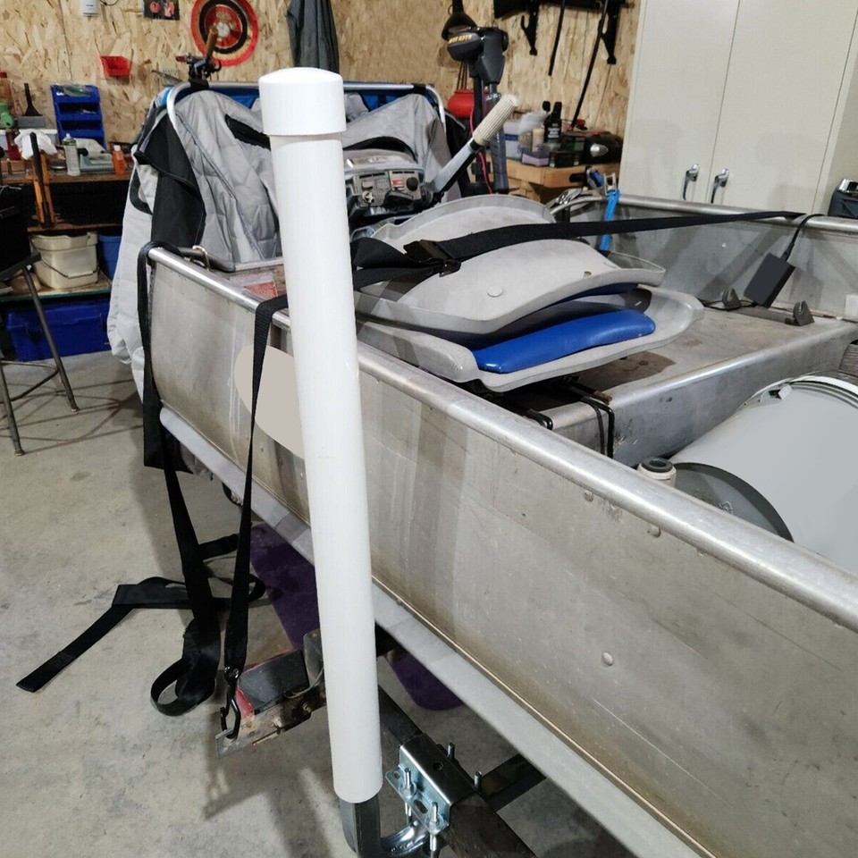 2PCS Boat Trailer Guide On 40" Zinc-Plated Post PVC Poles For Sailboat ...