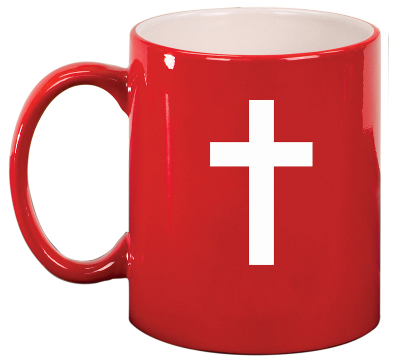 11oz Ceramic Coffee Tea Mug Glass Cup Cross Christian | eBay