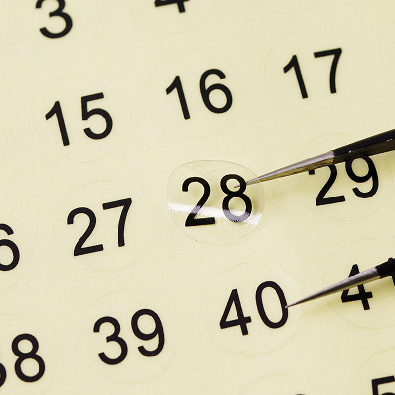 1-100 Consecutive Sequential Numbering Labels Number Stickers Manicure ...