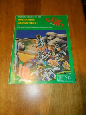 1980 TSR Top Secret Mission Module 02 Operation Rapidstrike Book | eBay