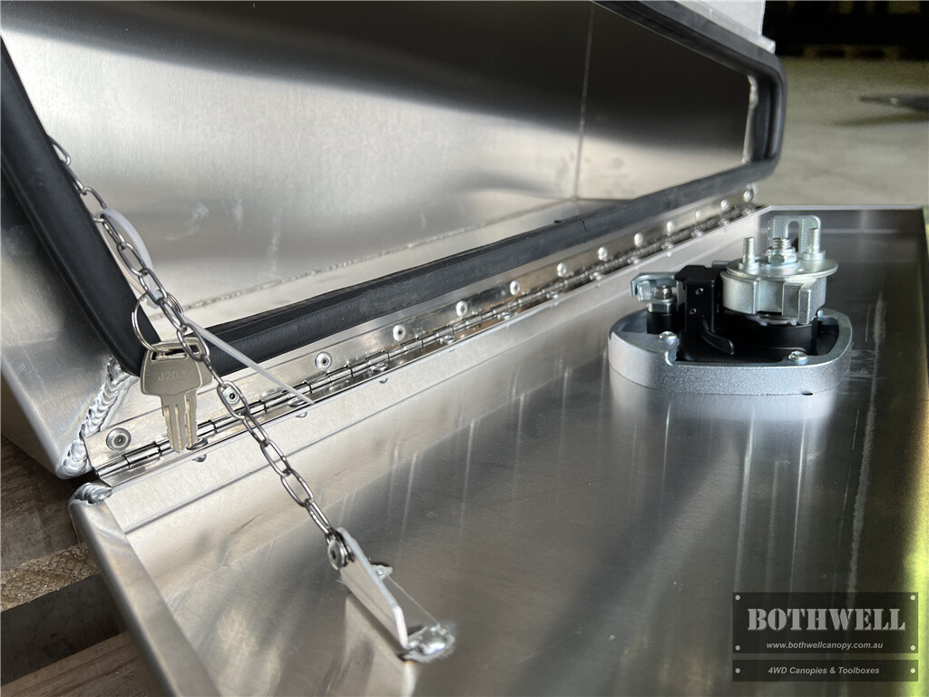 4WD Ute 800 L x 250 D x 400 H Flat Aluminium Toolbox Tapered Under Tray ...