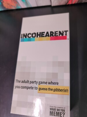 Incoherent Adult Party Card Game. Missing Hourglass Timer But Otherwise ...