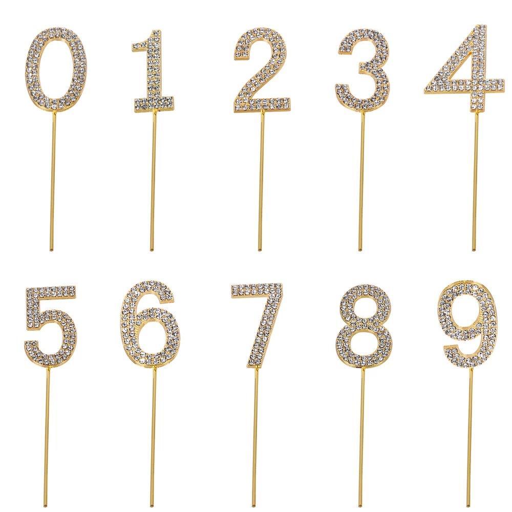 Number 7 Cake Topper Gold Sparkley Diamond Birthday Party Event Table ...