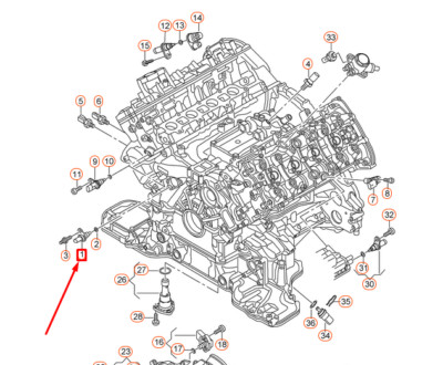 NEW AUDI A6 C7 4G OIL TEMPERATURE SENSOR 079919525D OEM | eBay