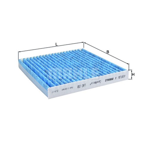 MAHLE Pollen Cabin Interior Air Filter LAO 158 FOR Mazda6 CX-7 Mazda2 ...