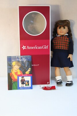 American Girl Molly McIntire Doll with eyeglasses & Meet Molly Book NEW ...