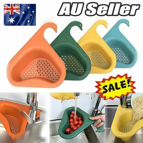 Multi-Functional Hanging Filtering Draining Rack Sink Strainer Basket ...