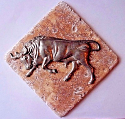 Bull plastic travertine tile mold 6" x 6" x 1/3" plaster cement mould ...