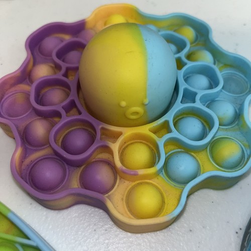 Popit Fidget Pop Toy, Silicone Push Bubble Sensory Stress Relief, Set ...