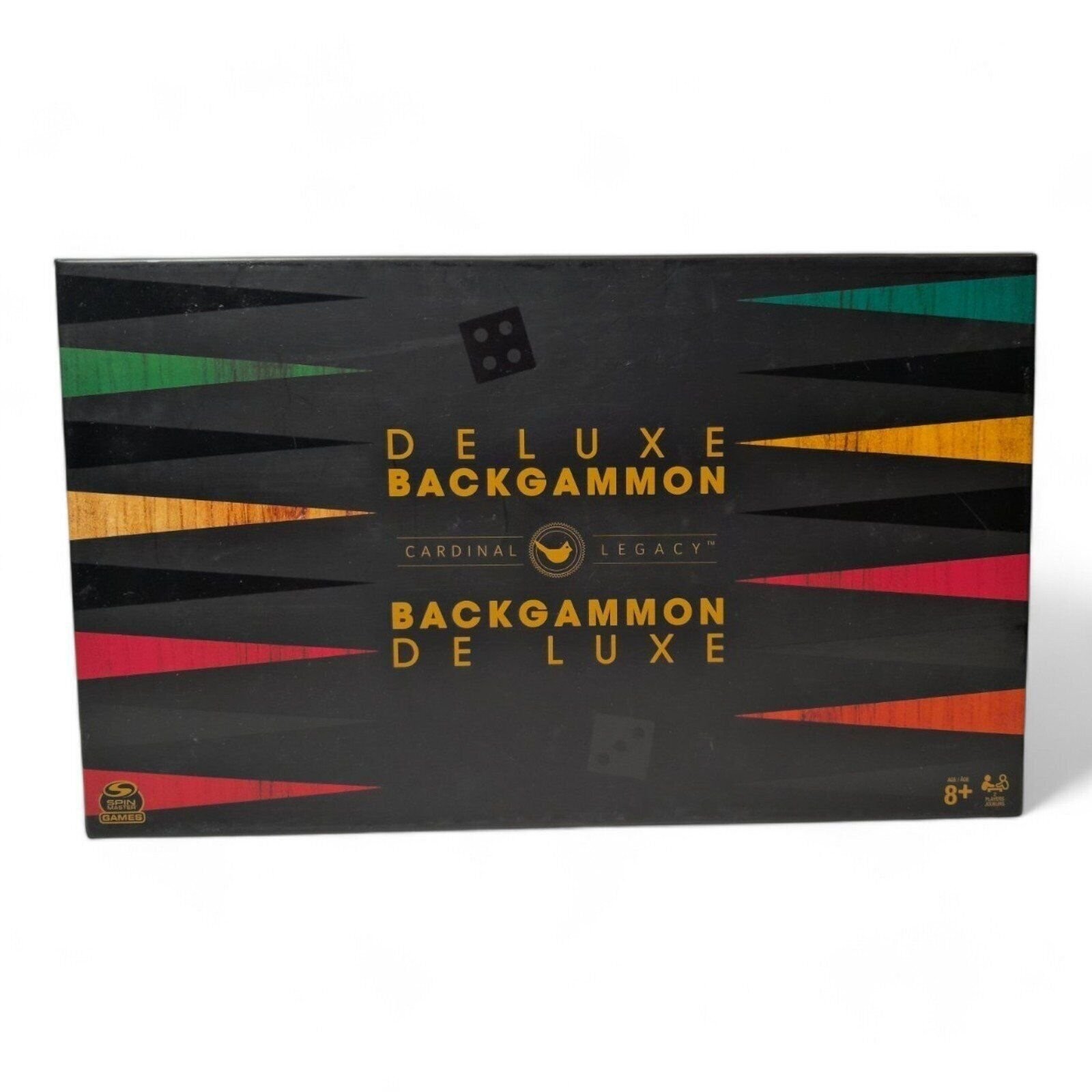 Legacy Deluxe Wooden Backgammon 2-Player Original Board Game Set, Cups ...