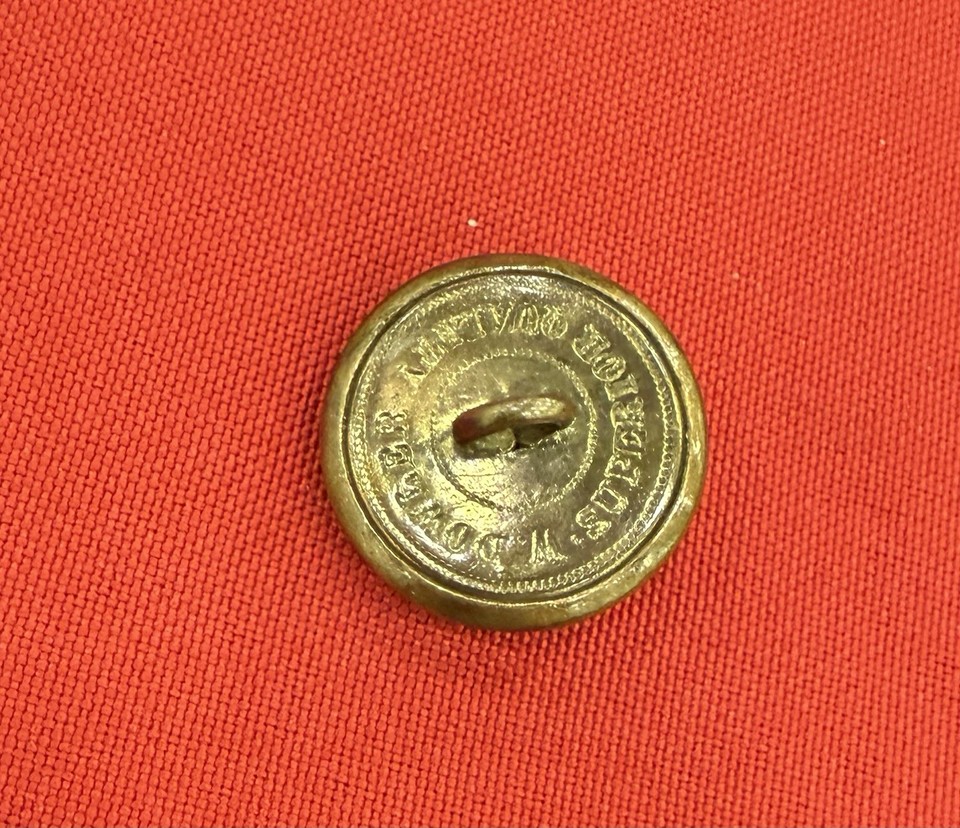 CIVIL WAR CONFEDERATE STAFF OFFICER'S COAT SIZE BUTTON ALBERT# CS-7-A ...