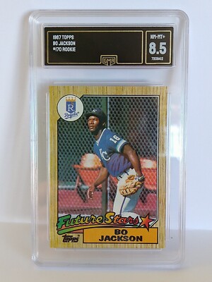1987 Topps Bo Jackson #170 Rookie Baseball Card GMA NM-MT+ 8.5 | eBay