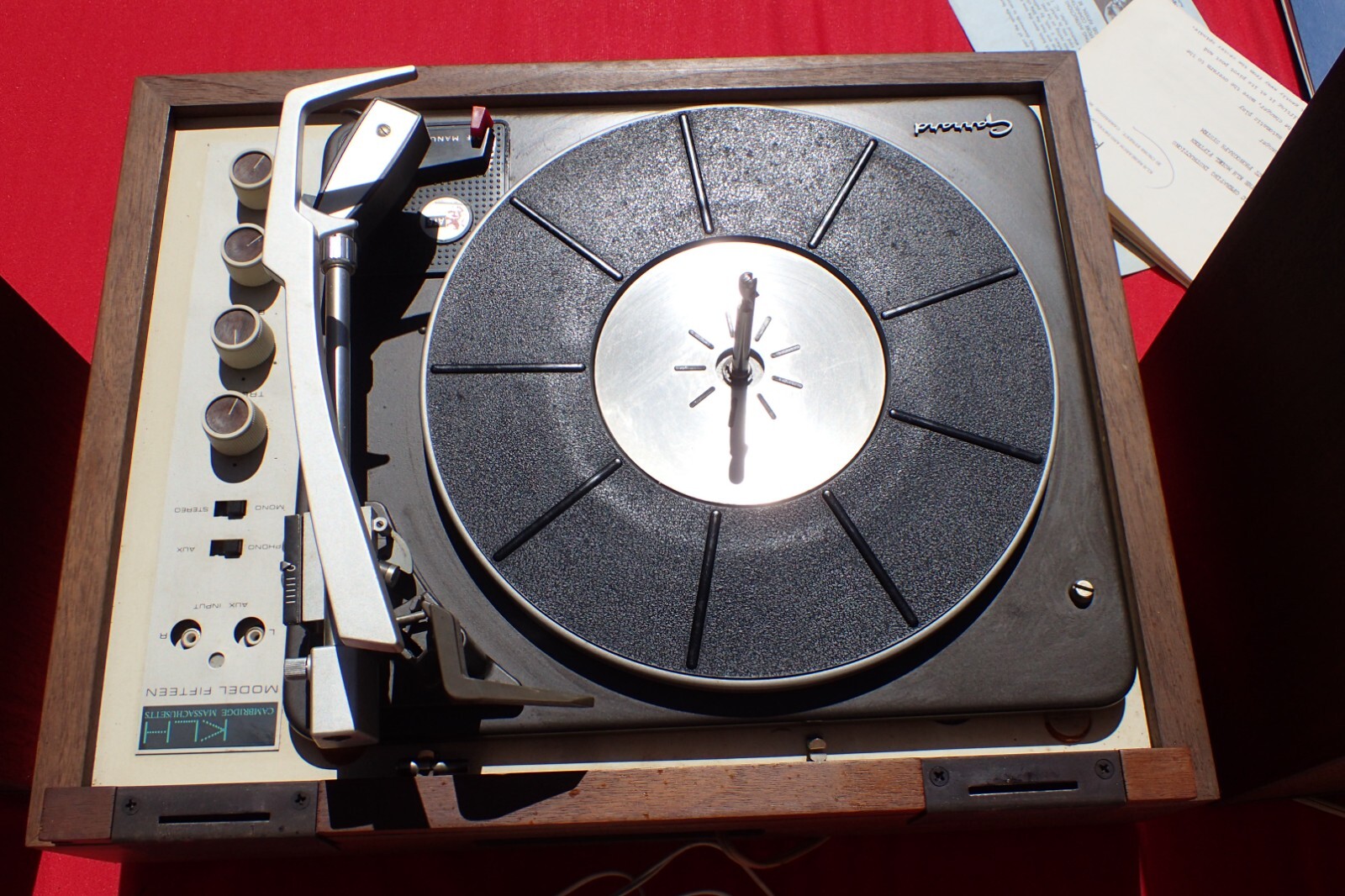 Garrard AT6 KLH model 15 Turntable & cover and model 15 speakers for ...