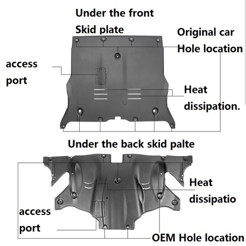 Skid Plate For Tesla Model 3 Under Engine Guard Cover 2019 2020 2021 ...