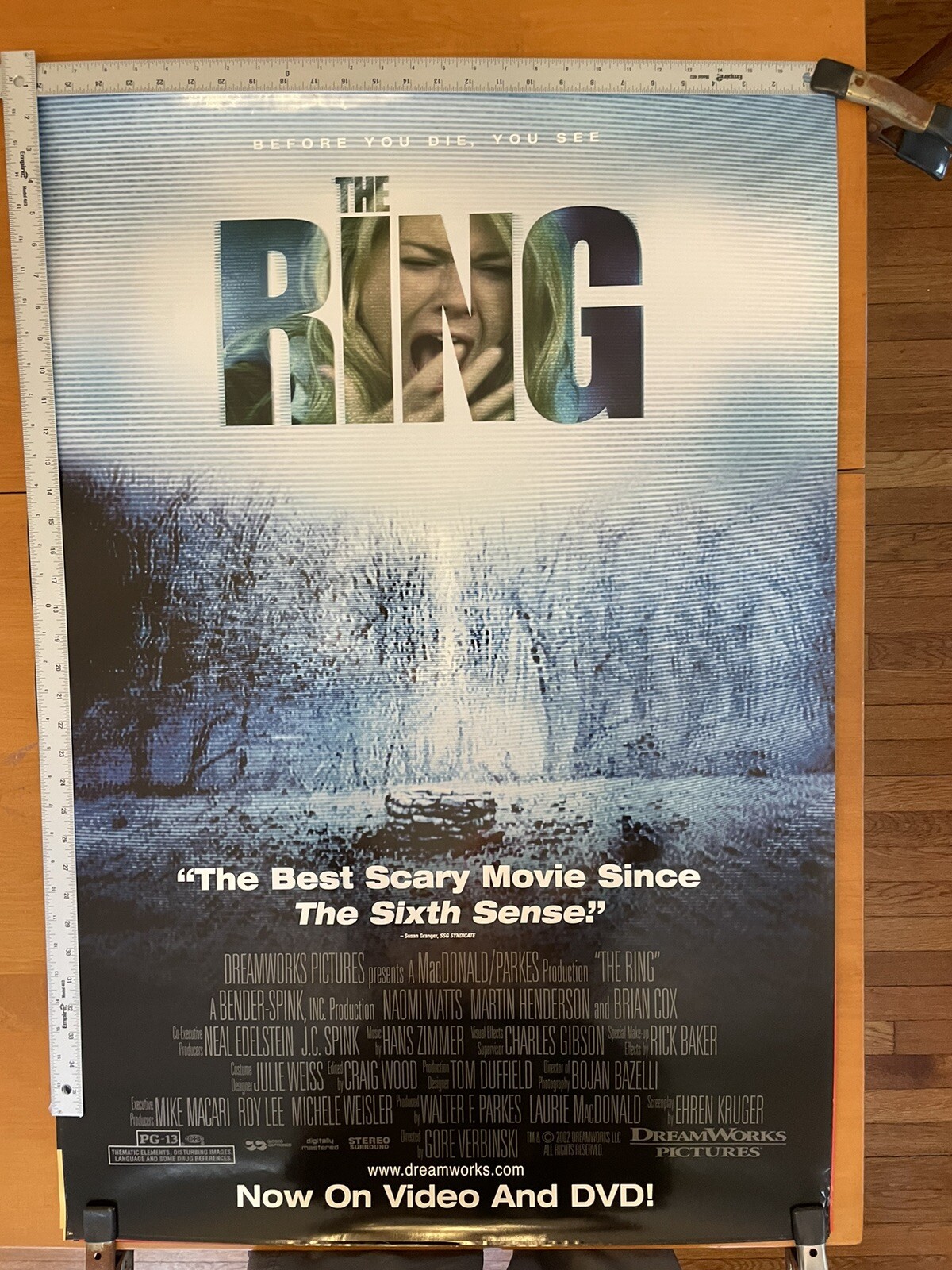 The Ring Original Movie Poster - 27x40 2002 NEW OLD INVENTORY *READ ...