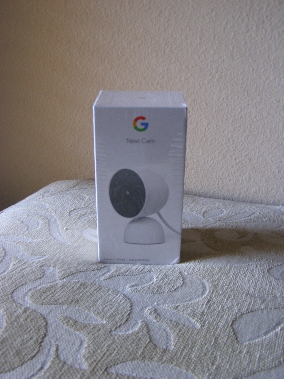Google Nest Cam Indoor Wired 2nd Gen Home Security Camera Snow GJQ9T - NEW | eBay