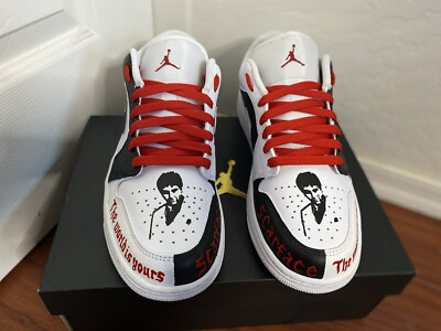 custom scarface Air Jordan 1 shoes | eBay