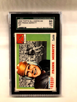 1955 Topps All American #55 Frank Merritt - Army - SGC 86 / 7.5 | eBay
