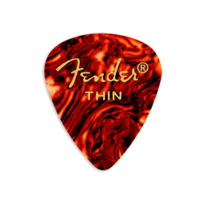 12 Fender Celluloid 351 Classic Shell Tortoise Thin Guitar Picks | eBay UK