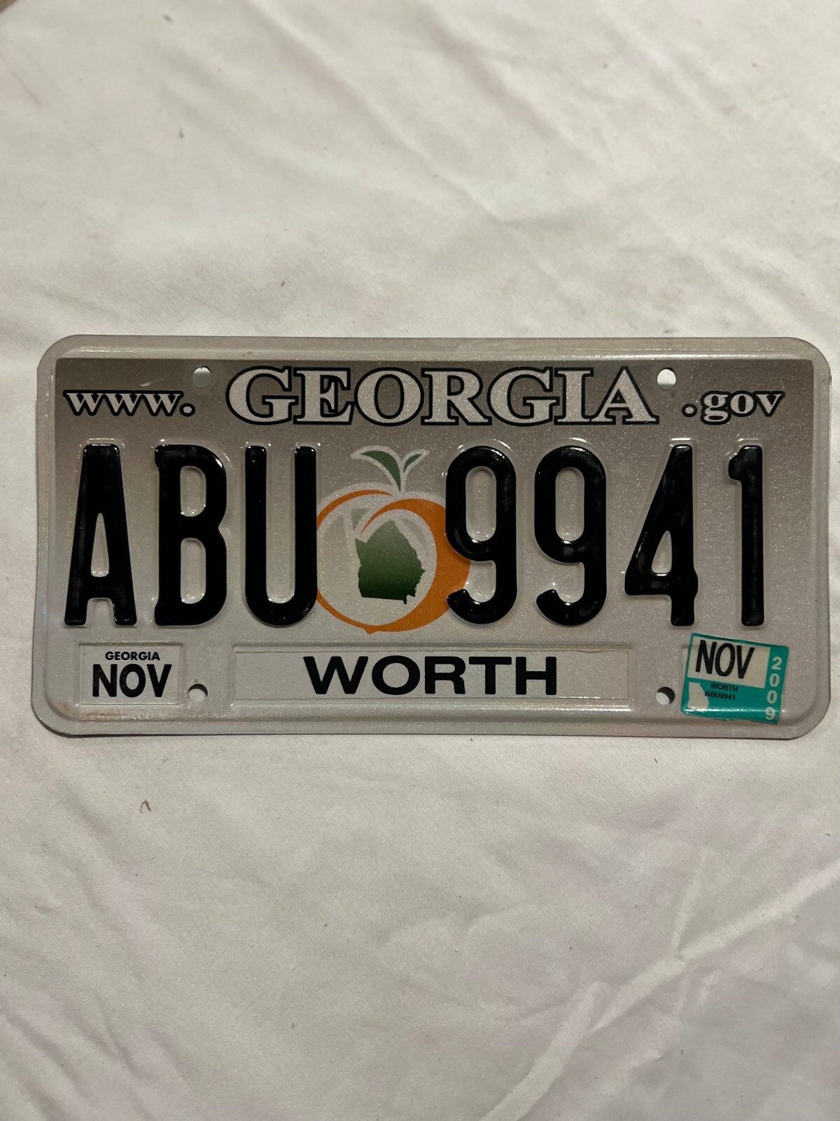 LICENSE PLATES GEORGIA 2009 ABU 9941 | eBay