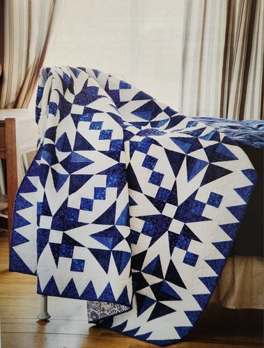 "Electric Blue" Quilt Pattern from 2015 Magazine Intermediate | eBay