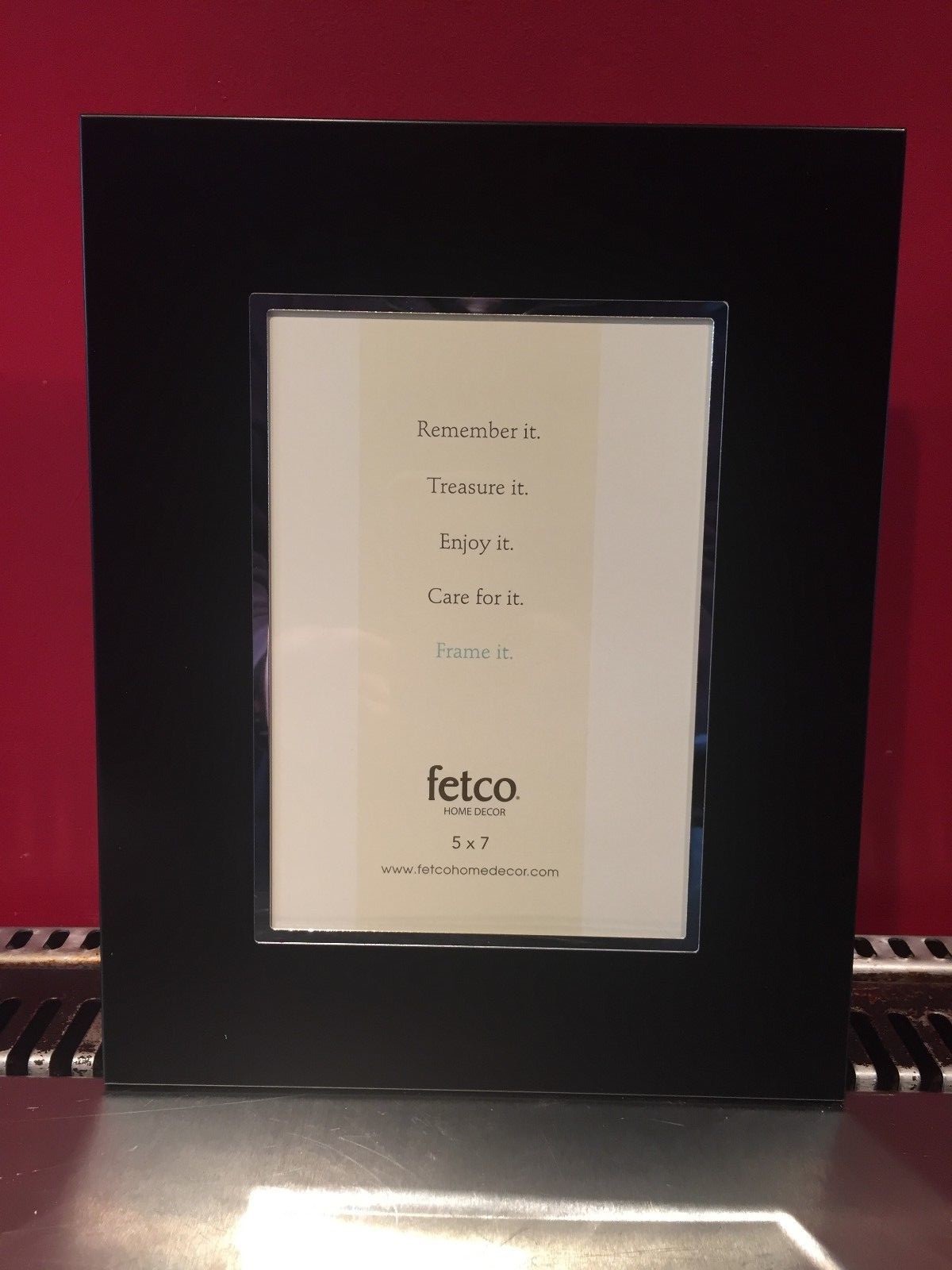 Fetco Home Decor Picture Frame 5" X 7" black wood | eBay