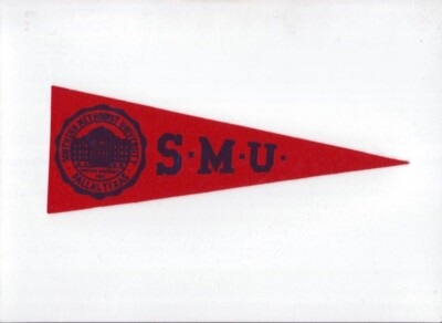 Vintage College Pennant SMU University Felt Banner Flag Mini 10 Inch | eBay