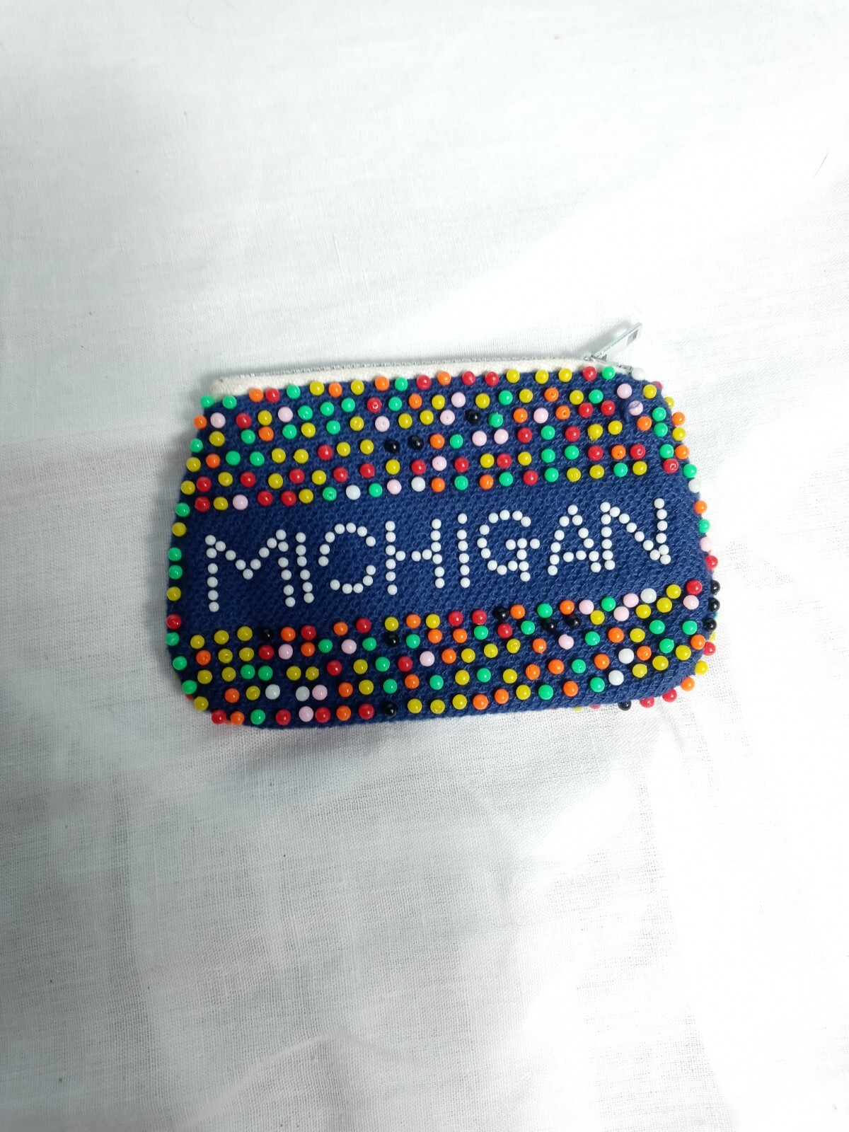MICHIGAN NATIVE AMERICAN SEED BEAD COIN PURSE ZIPPER … - Gem