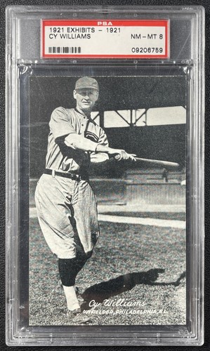 1921 EXHIBITS BASEBALL CY WILLIAMS PSA NM-MT 8 (POP 1, NONE HIGHER ...