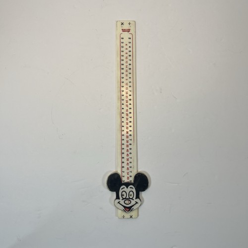Vintage 70s Disney Mickey Mouse Ruler Math Slide Conversion Ruler Add ...
