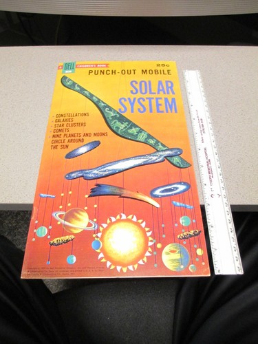 Dell comic book Punch-Out UNUSED 1959 SOLAR SYSTEM mobile comets outer ...