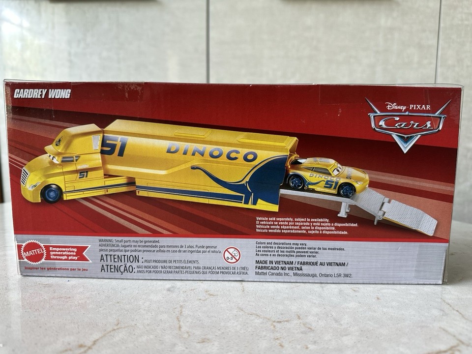 Disney Pixar Cars CRUZ RAMIREZ HAULER CARDREY WONG DINOCO #51 YELLOW ...