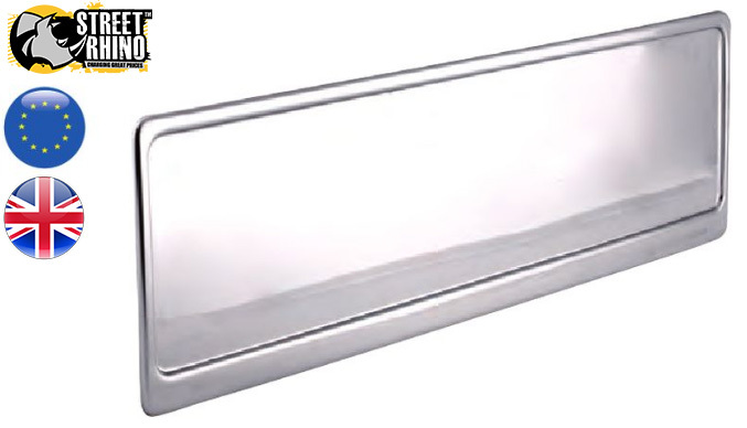 Honda S-MX Silver Stainless Steel Number Plate Surround Universal | eBay UK