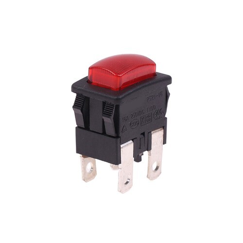 16A Self-Lock On Off Push Button Rocker Switch PS21-16 Heater ...