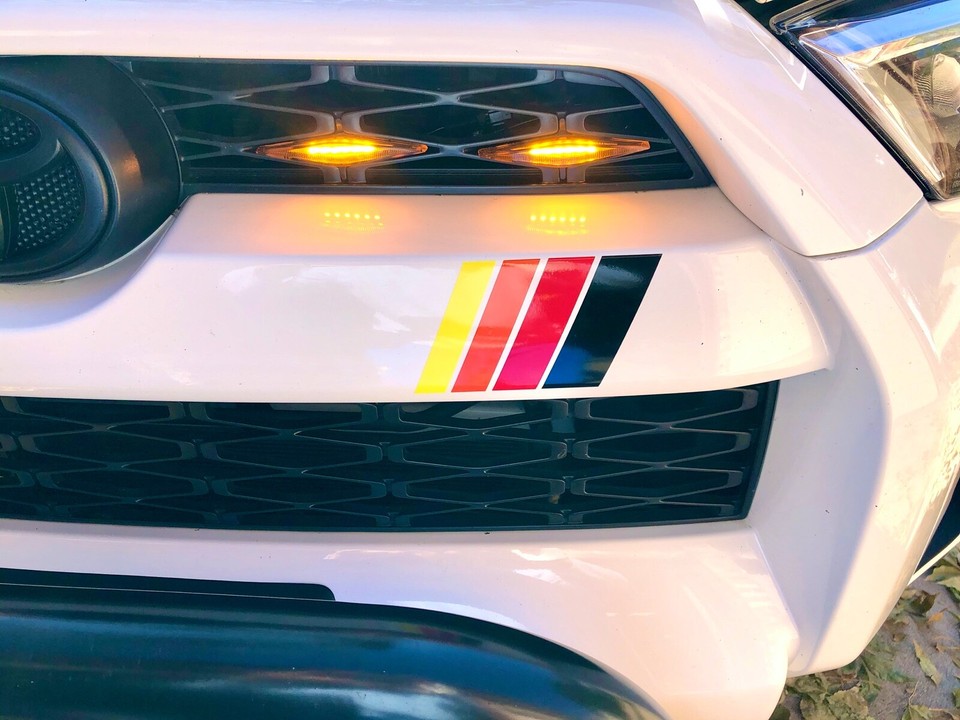 TRD 4Runner Decal Sticker Tri Color Pro Stripes Trail SR5 Toyota 4 ...