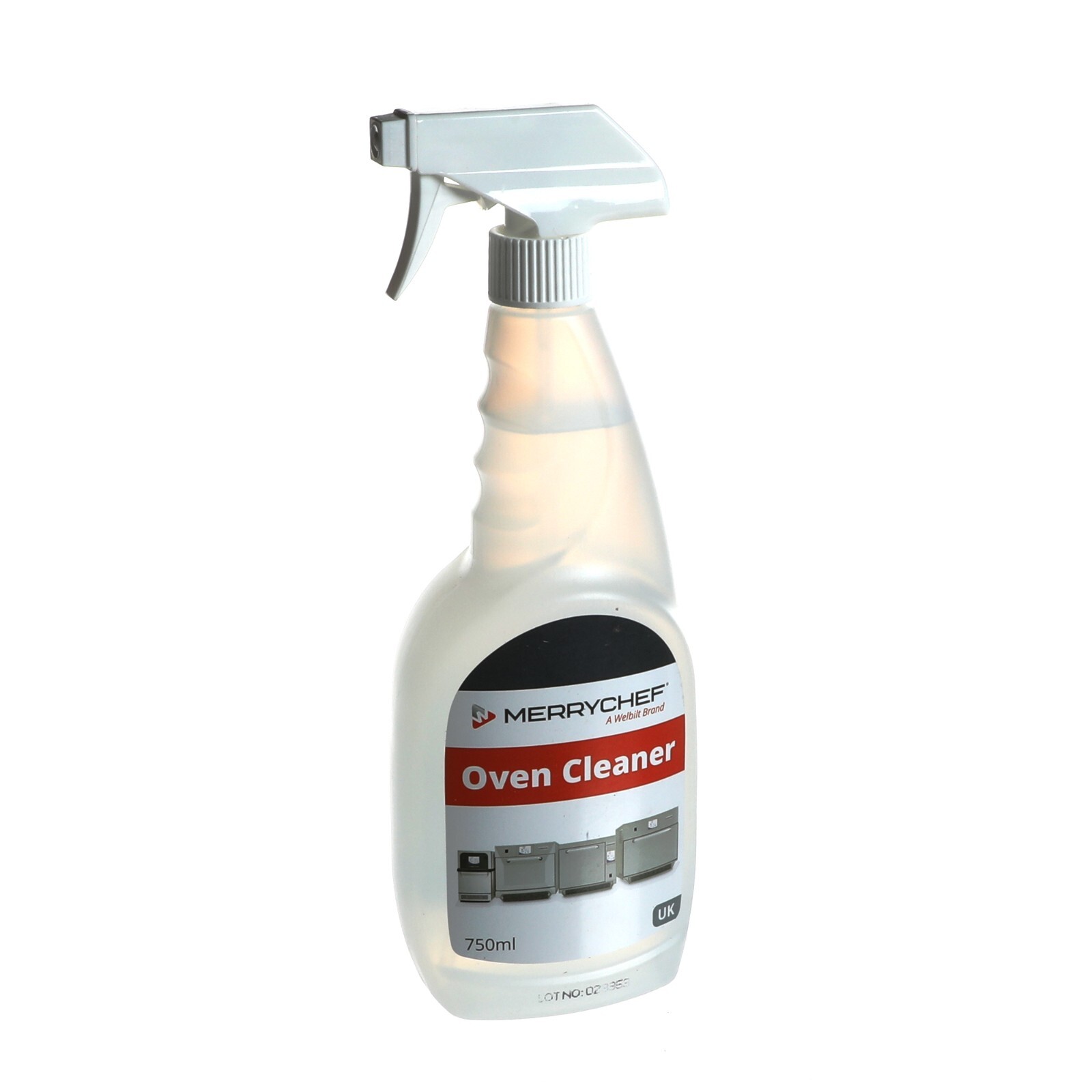GENUINE MERRYCHEF OVEN CLEANER 2 x CLEANING LIQUID SPRAY BOTTLES 750ml ...