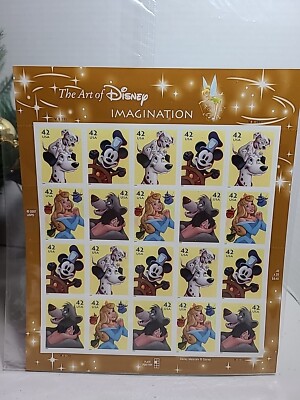 The Art Of Disney Imagination USPS Stamps 20x42 Cents 2007 | eBay