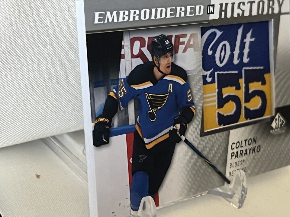 2021-22 SP Game Used Colton Parayko Embroidered -Colt 55- St. Louis ...