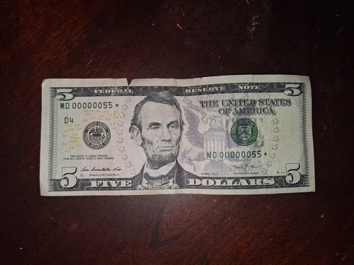 rare 5 dollar bill star note | eBay