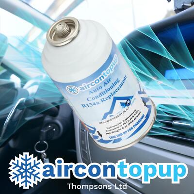 Car Aircon Air Con Conditioning Top up Recharge Refill Regas DIY AC Gas ...